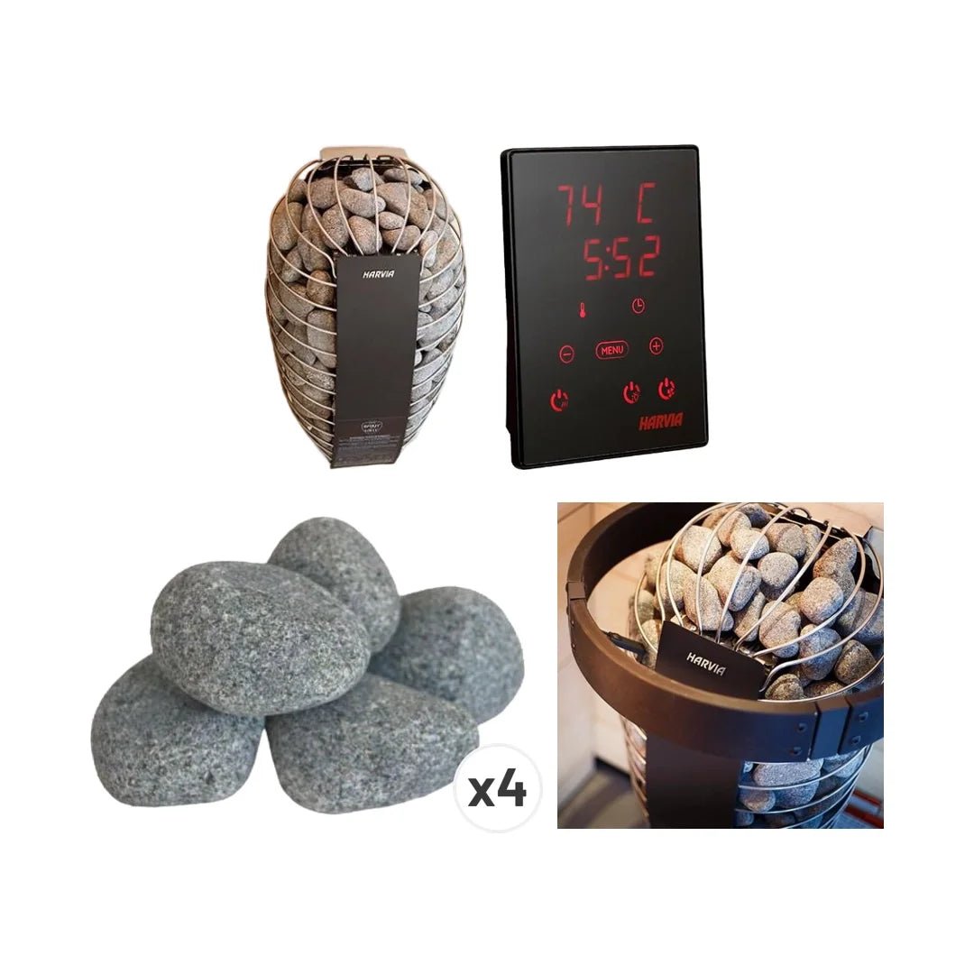 Harvia Spirit 9kW Sauna Heater Bundle with Wi-Fi & Stones — West Coast ...