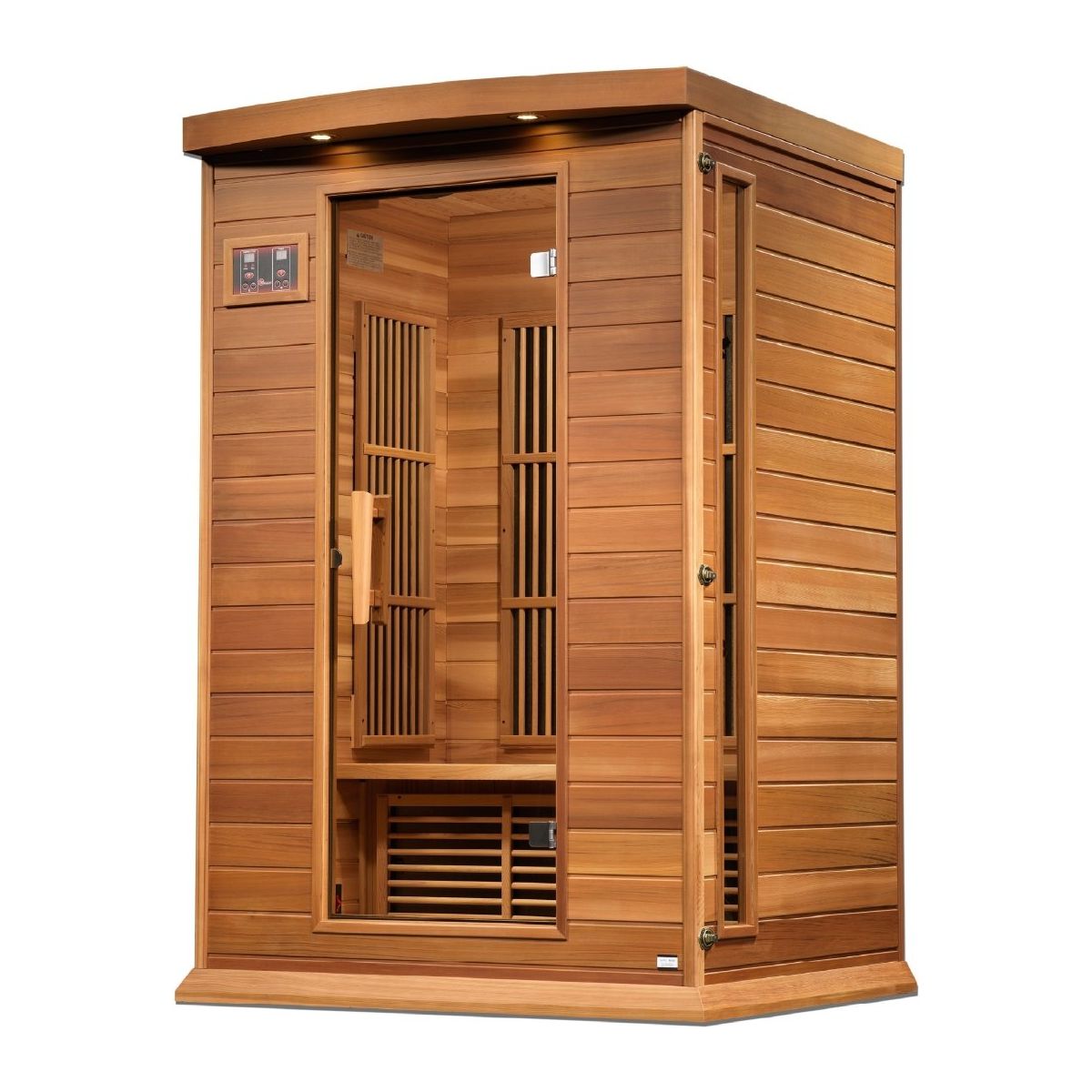 Maxxus 2 Person Near Zero EMF FAR Infrared Sauna in Canadian Red Cedar