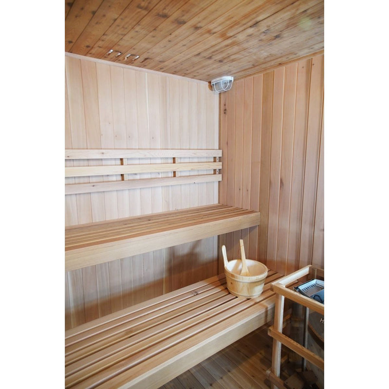 Sunray Charleston 4-Person Indoor Traditional Sauna — West Coast Saunas