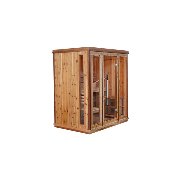 Sunray Hampton 3 Person Indoor Traditional Sauna with Double Bench