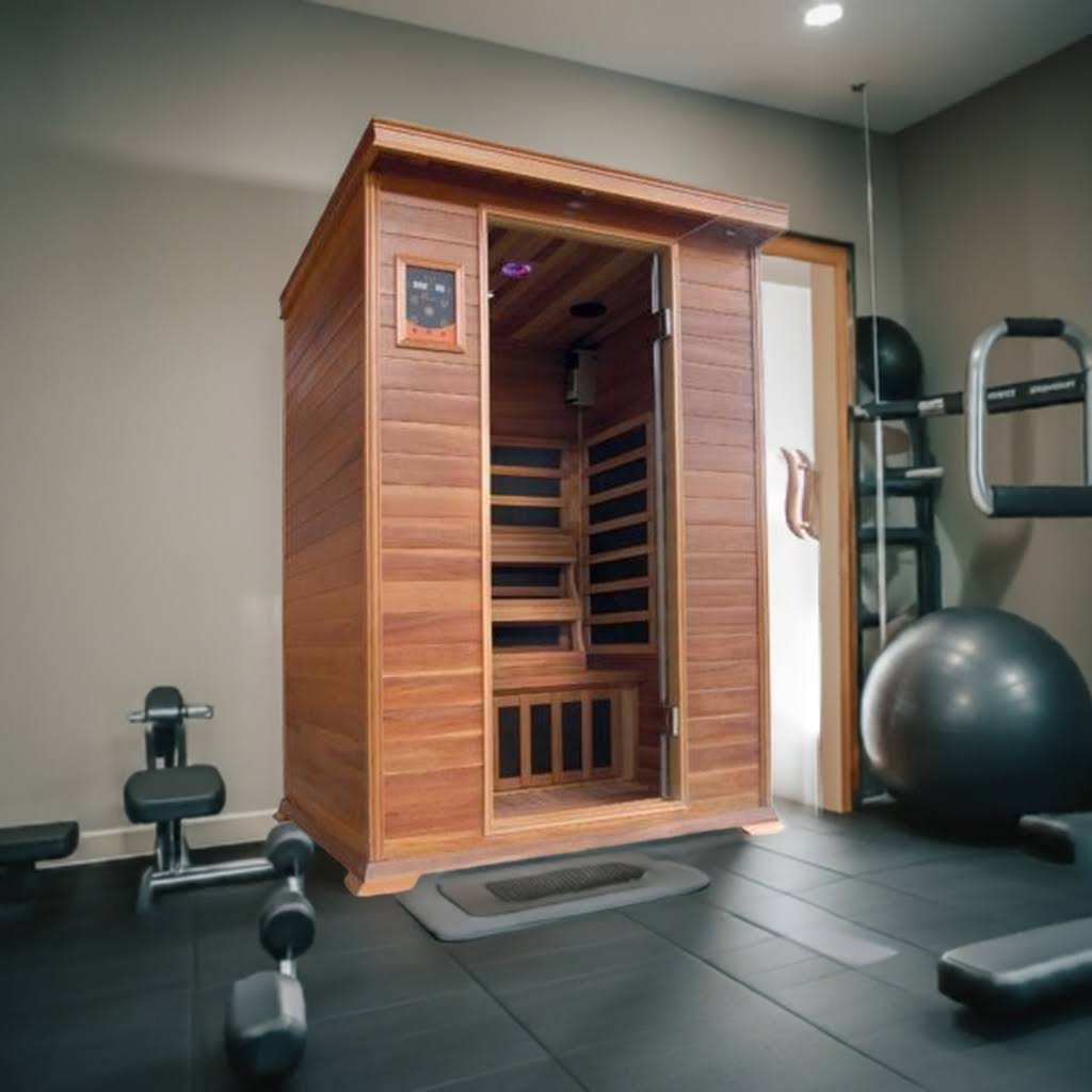 Sunray Sierra 2-Person Indoor Infrared Dry Sauna — West Coast Saunas